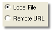 10 Select whether the audio file is a local file or is located remotely ...